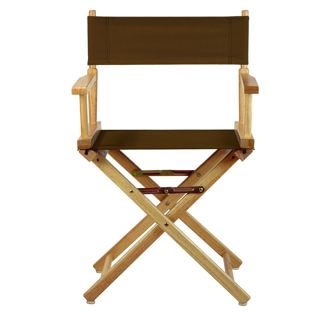 18'' Director's Chair Natural Frame-Brown Canvas - Casual Home ...
