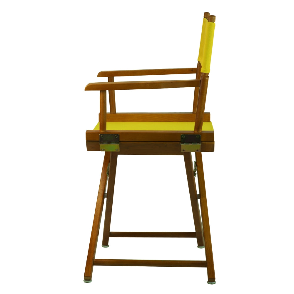18'' Director's Chair Honey Oak Frame-Yellow Canvas - Casual Home ...