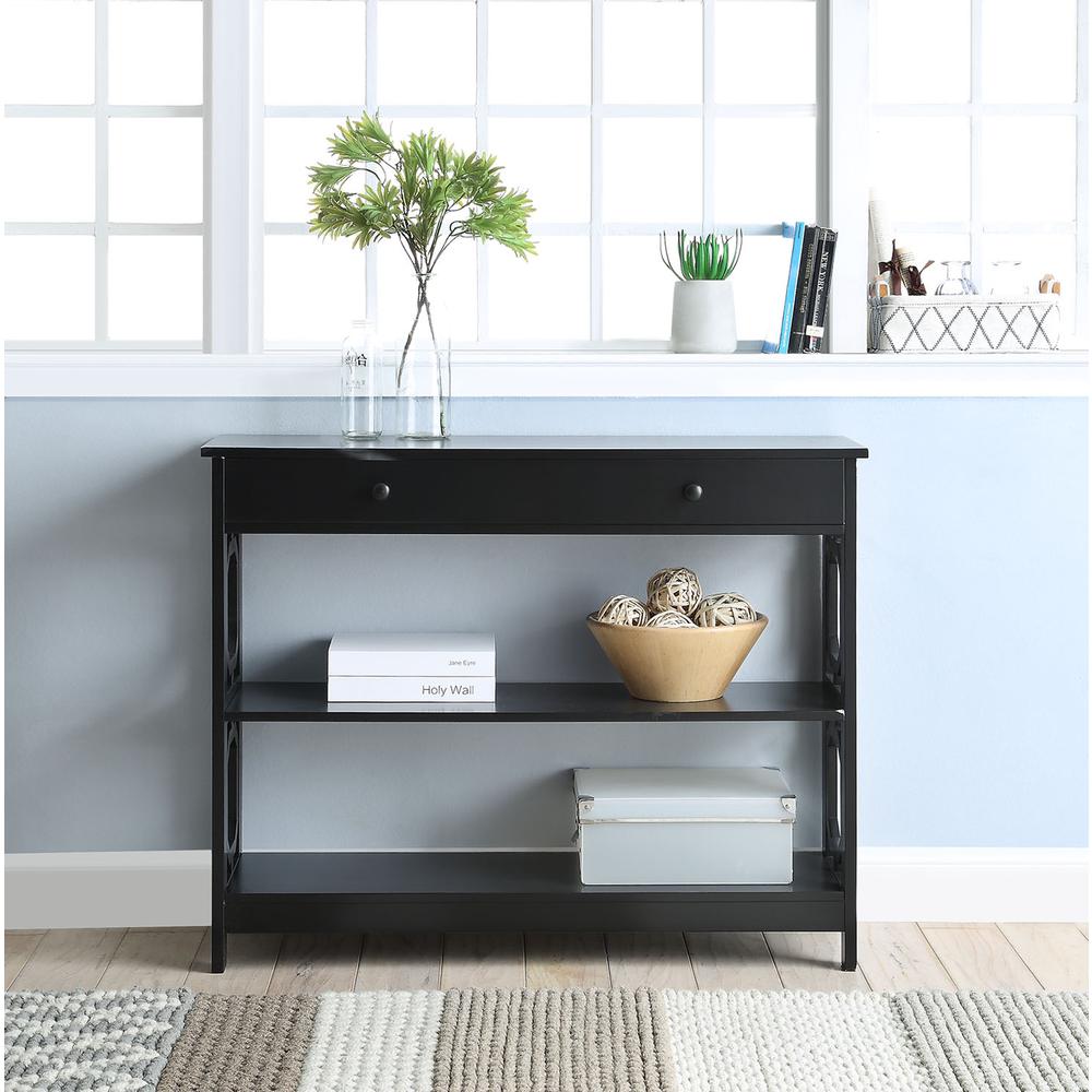 Omega 1 Drawer Console Table - Convience Concept, Inc. – GameRoomPlaza