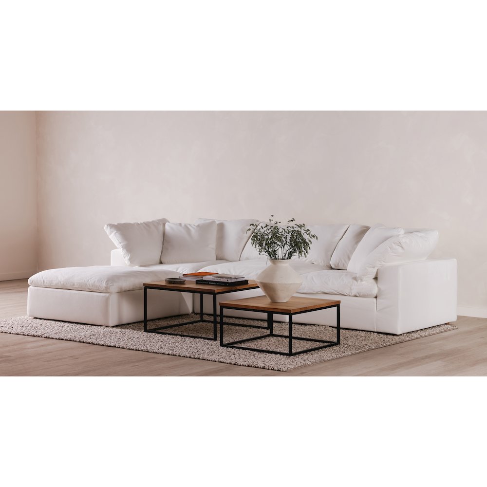 Clay Lounge Modular Sectional Cream White - Moe's Home Collection ...