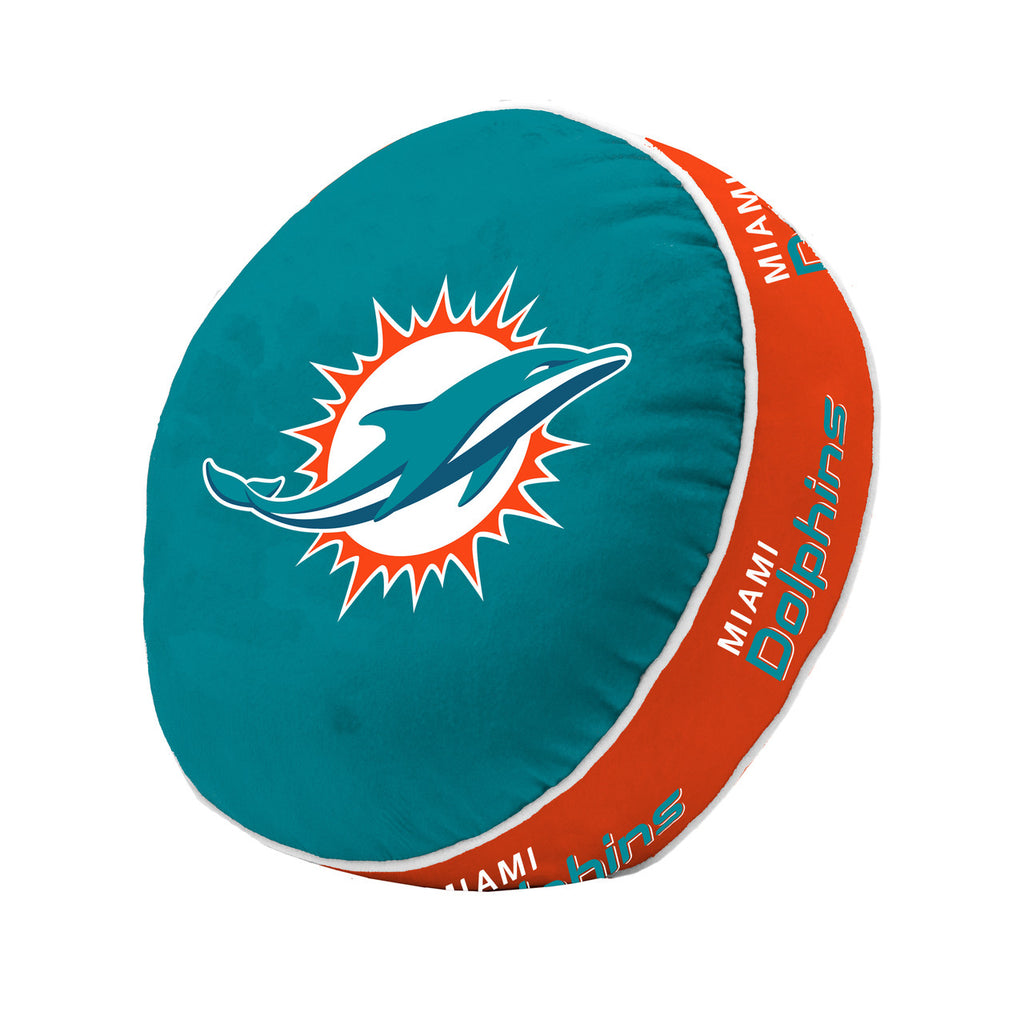Miami Dolphins Puff Pillow - Logo Brands – GameRoomPlaza