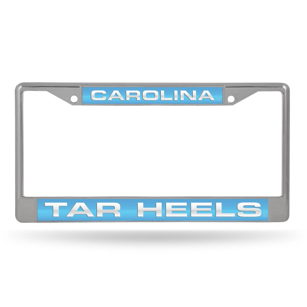 North Carolina Tar Heels License Plate Frame Laser Cut Chrome - Rico I ...