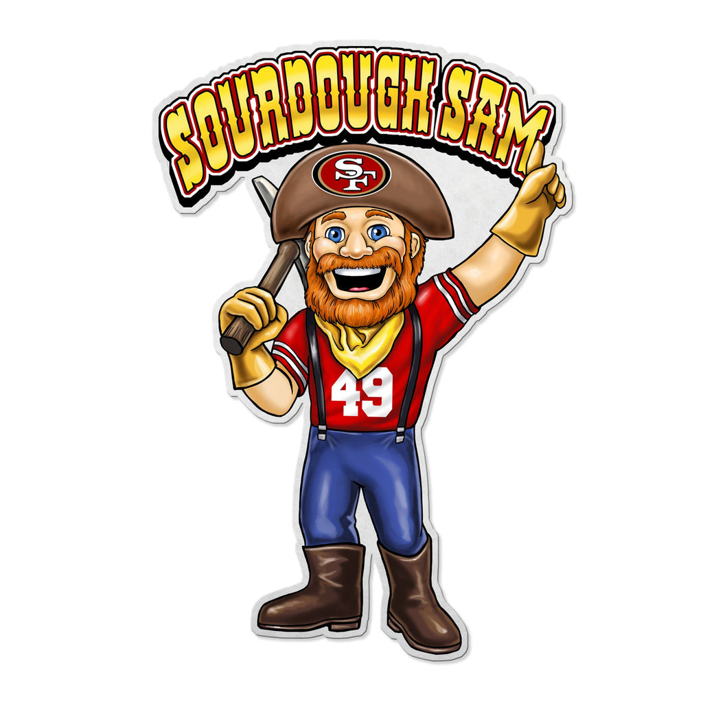 San Francisco 49ers Pennant Shape Cut Mascot Design - Rico Industries ...