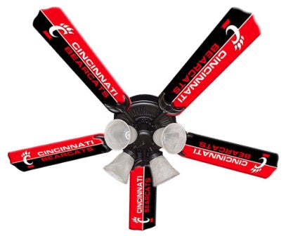 Ceiling Fan Designers 7995-CIN New NCAA CINCINNATI BEARCATS 52 in. Cei ...