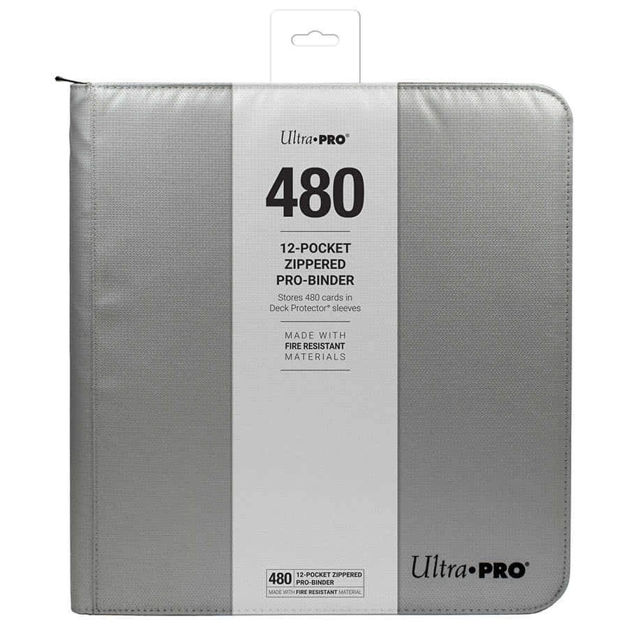 Ultra Pro: Zippered Pro-Binder 12-Pocket Silver – GameRoomPlaza